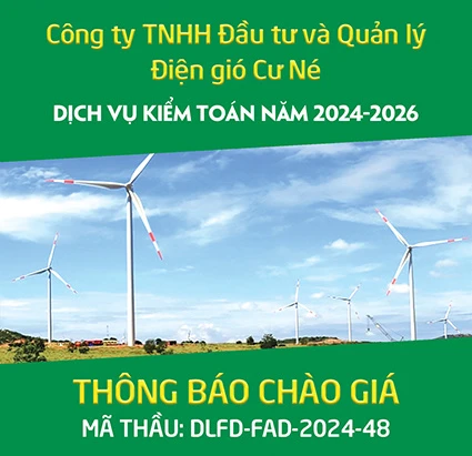 Công ty TNHH Đầu tư và Quản lý điện gió Cư Né thông báo chào giá | Báo ...