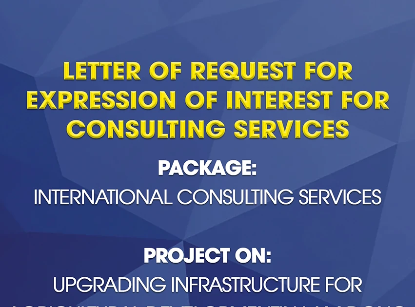 LETTER OF REQUEST FOR EXPRESSION OF INTEREST FOR CONSULTING SERVICES | Báo Đấu thầu
