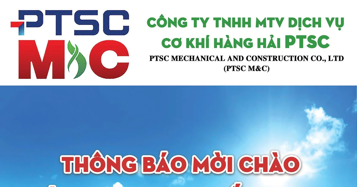 Thông báo mời chào mua trang thiết bị CNTT cho Công ty Dịch vụ Cơ khí Hàng hải PTSC | Báo Đấu thầu